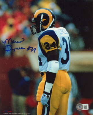 MARCUS DUPREE SIGNED AUTOGRAPHED 8x10 PHOTO LOS ANGELES RAMS RARE ...