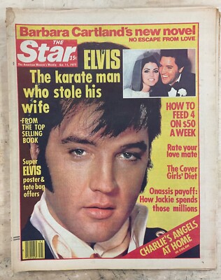 Star Tabloid Oct 11 1977 Elvis Presley Karate Man Charlie’s Angels ...