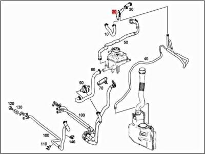 Genuine MERCEDES C292 W166 X166 Hose connection fitting 1669971459 | eBay