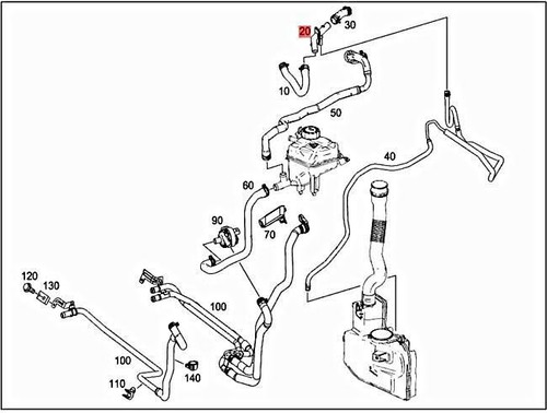 Genuine MERCEDES C292 W166 X166 Hose connection fitting 1669971459 | eBay