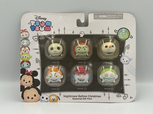 Nightmare before Christmas Tsum Tsum Set of 6 Figure 2 Figures Glow in ...