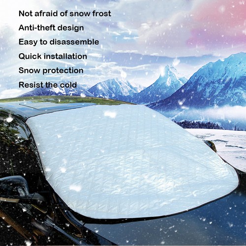 1PC 4 Layers Silver Car Windscreen Magnetic Snow Cover Waterproof Dust ...