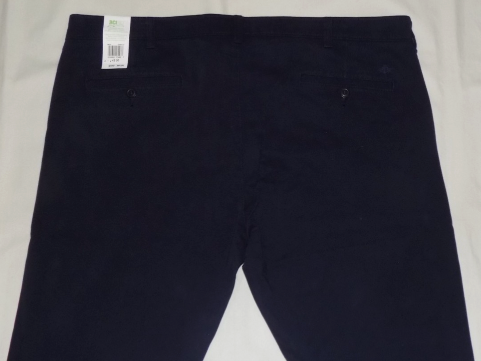 DOCKERS Men's 4-Way Stretch Ultimate Chino Slim Fit Pants Navy 42X30 ...