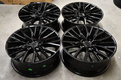 Set 4 20x8 OE Wheels LX59 Gloss Black Wheels 5x4.5 Rims | eBay
