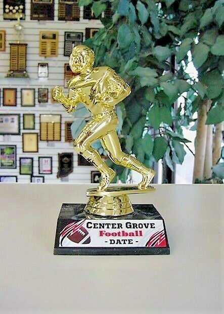 YOUTH FOOTBALL TROPHY ECONOMY TROPHIES FREE LETTERING AND TEAM COLORS ...
