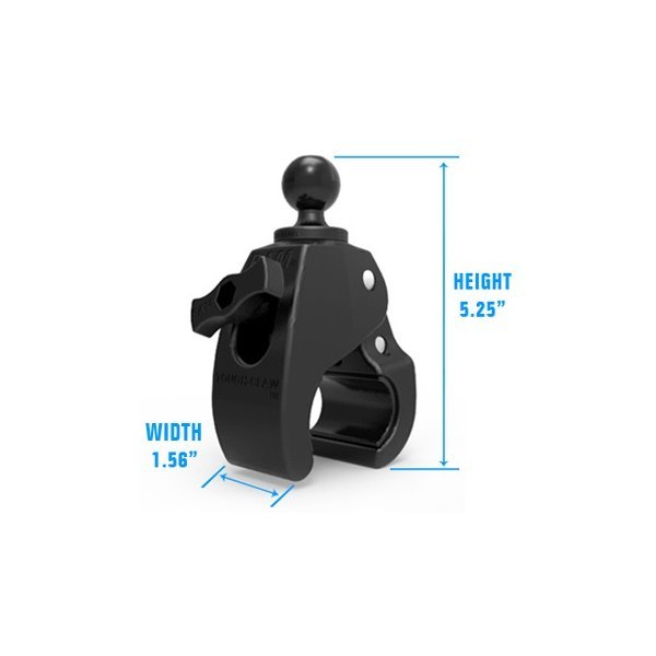 RAM Mount Medium Tough-Claw w Double Socket Arm and Diamond Base ...