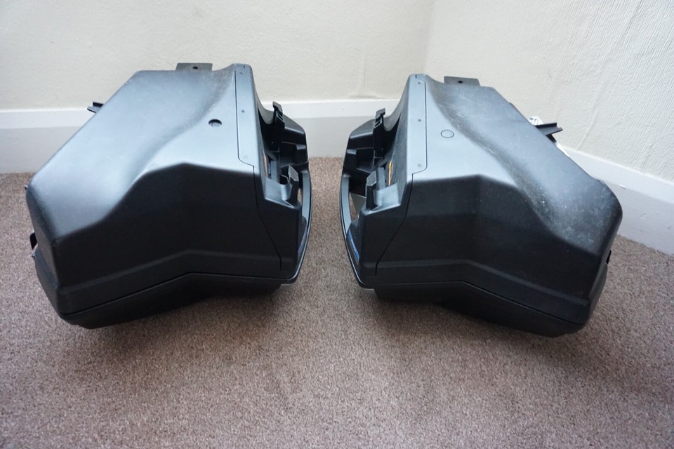 OEM KAWASAKI NINJA H2 SX ZX1000 650 1000 Versys PANNIERS Sliver / black ...