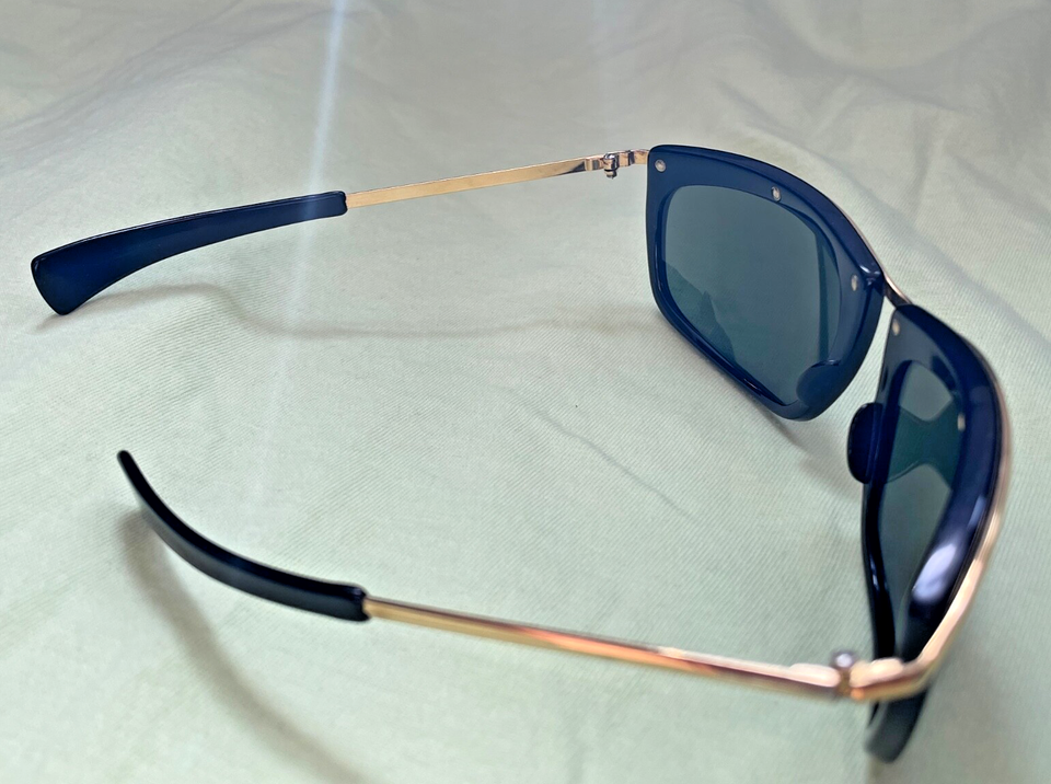 Vintage B&L Ray-Ban Olympian Sunglasses Black/Gold - Etched Lenses ...