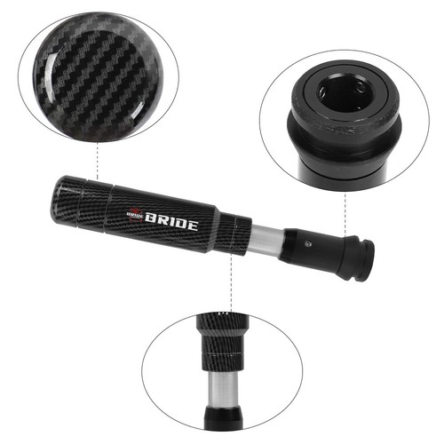 Universal BRIDE Carbon Fiber Aluminum Automatic Gear Shift Knob Lever ...