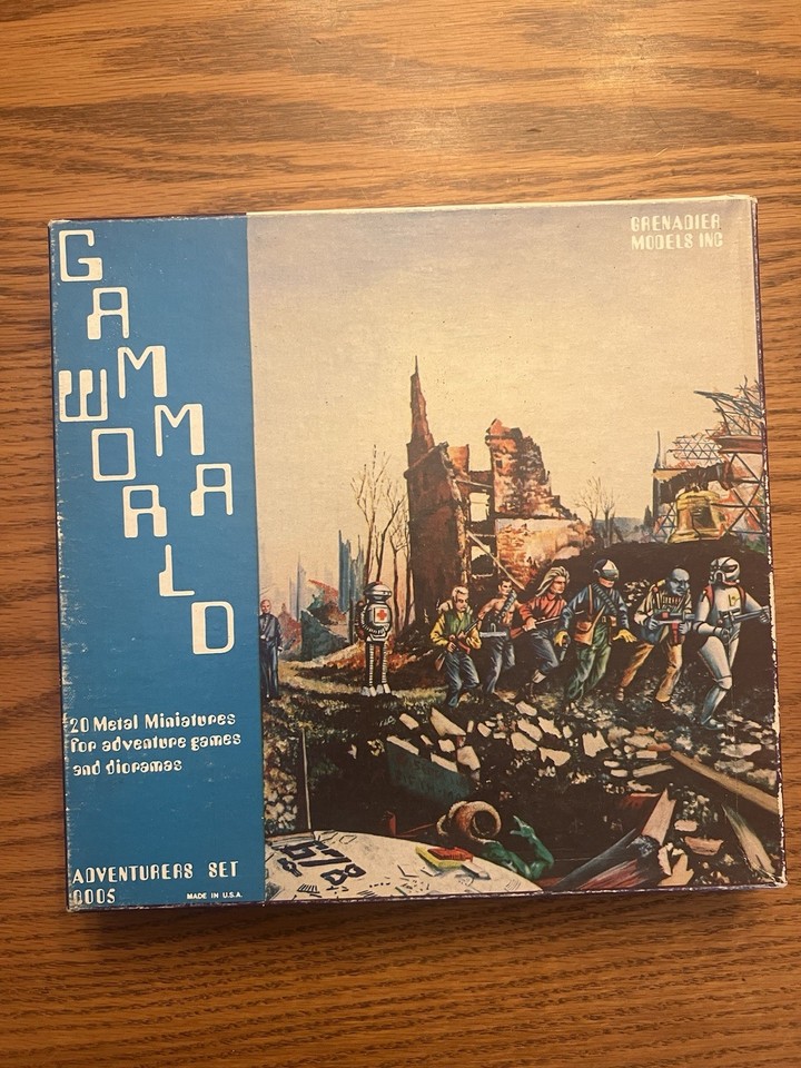 GAMMA WORLD Adventurers Set 0005 vintage metal gaming miniatures ...