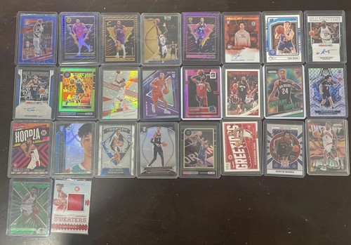 Lot Of 26 NBA Basketball Cards. Includes ROOKIES! AUTOS! MEM. Card And ...