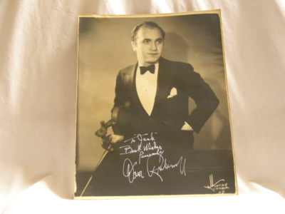 DAVID (DAVE) RUBINOFF violinist band leader SIGNED autographed 7 x 9 ...