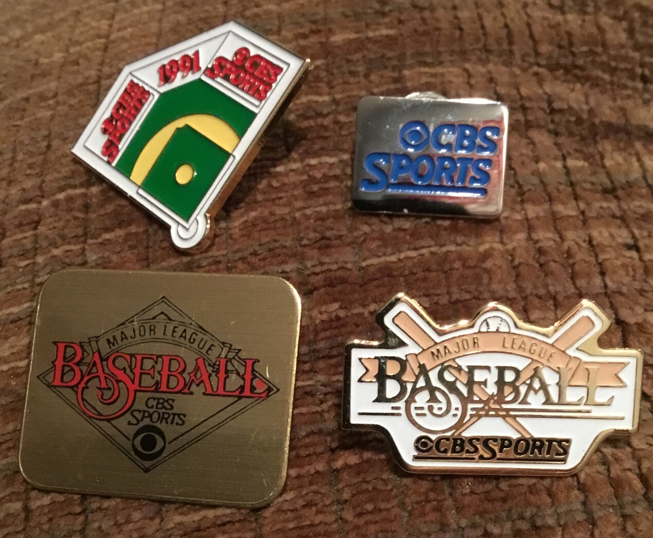 4 Different CBS Sports Major League Baseball Pin Pins Lot | eBay