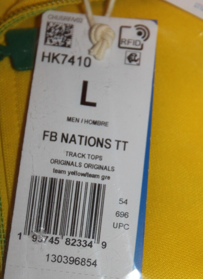 NEW MENS ADIDAS ORIGINALS BECKENBAUER TRACK JACKET ~SIZE LARGE #HK7410 ...