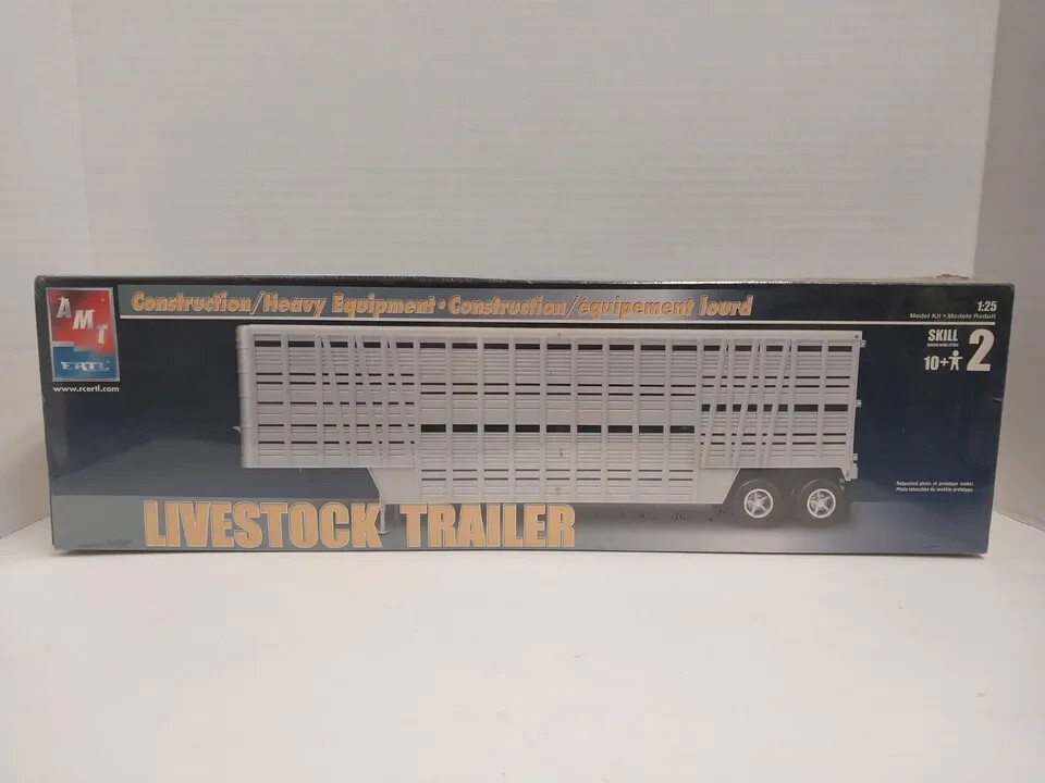 AMT 31771 Livestock Trailer model kit | eBay