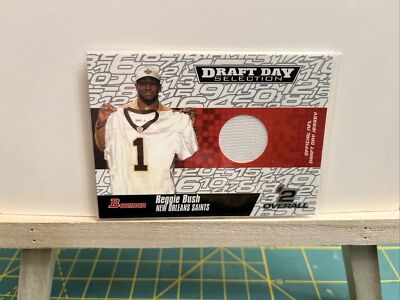 2006 Bowman Reggie Bush Draft Day Selections Rookie Jersey RC #DJ-RB ...