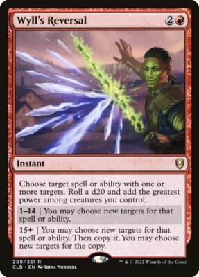 MTG Wyll's Reversal (209/1080) Commander Legends Battle for Baldur's ...