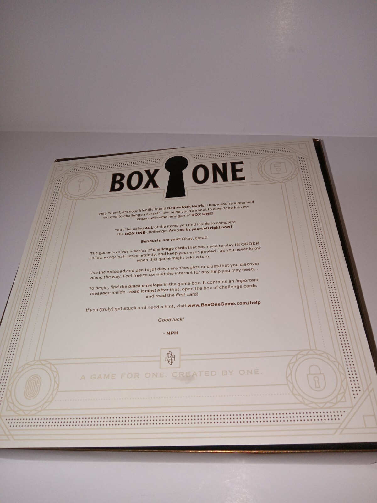 BoxONE by Neil Patrick Harris Strategy Game Box ONE | eBay