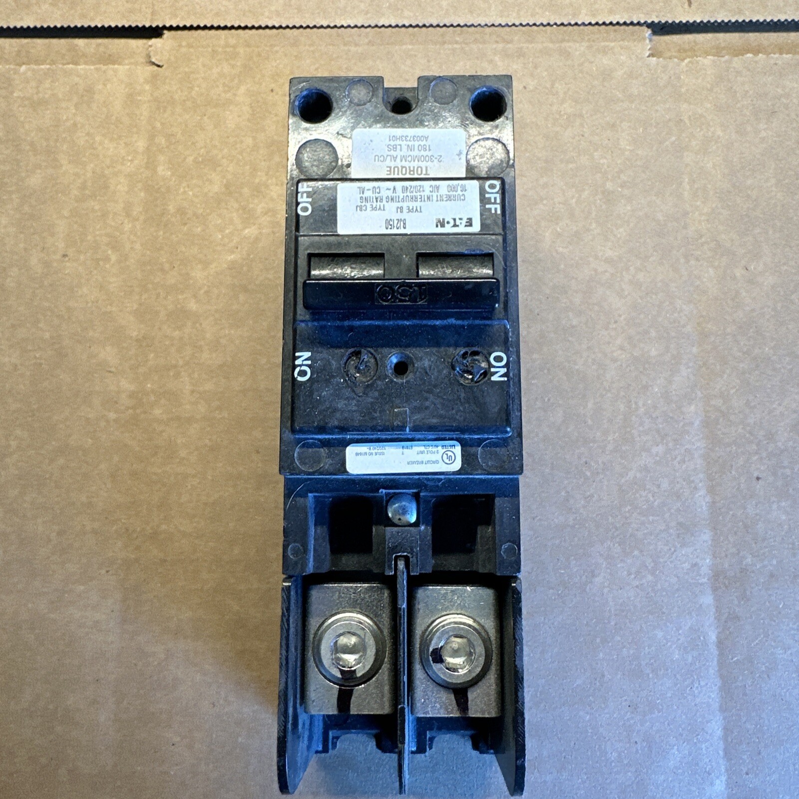 BJ2150 Eaton 150 Amp 2 Pole Type BJ Circuit Breaker Bryant 240V 150A 2P ...