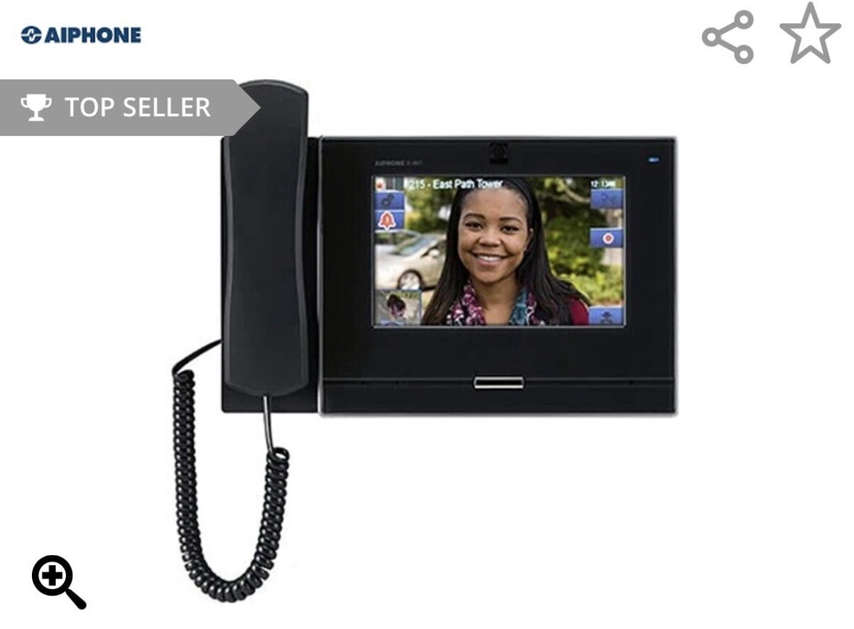 AIPHONE IX-MV7-HB 7-in Display Touchscreen IX Series Master Station NEW ...