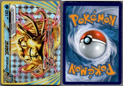 2016 Pokemon, XY Fates Collide, #19/124 Omastar BREAK, Holo Rare Break ...