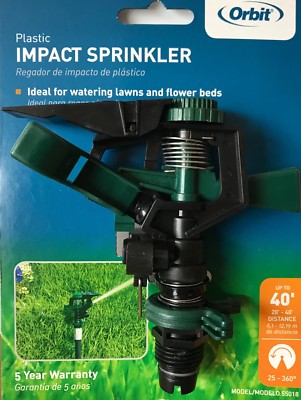 ORBIT Impact Sprinkler - Sprays up to 40-Feet with 25-360 Degree ...