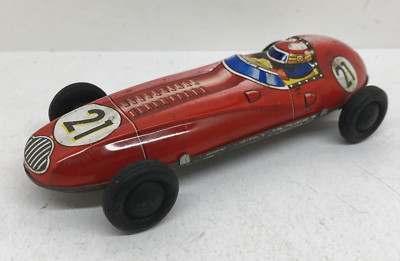 VINTAGE JAPAN TINPLATE LITHO RACING CAR #21 - RARE VERY NICE | eBay UK