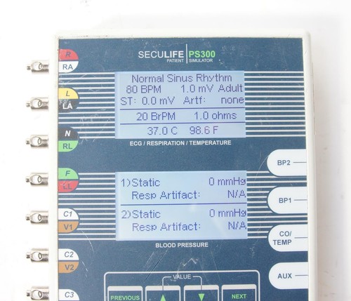 SECULIFE PS300 Universal Vital Signs & ECG Patient Simulator | eBay