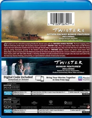 Twisters: Double Feature [New Blu-ray] Ac-3/Dolby Digital, Digital Copy ...