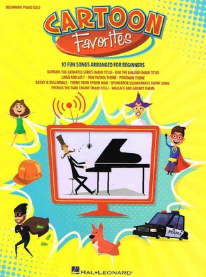 Cartoon Favorites - Beginning Piano Solo 10 Fun Songs Arranged for ...