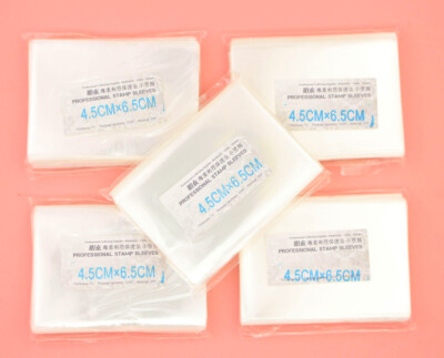 500 Pcs 45mmx65mm Stamp Sleeves Holders Stamp Protection High Quality ...