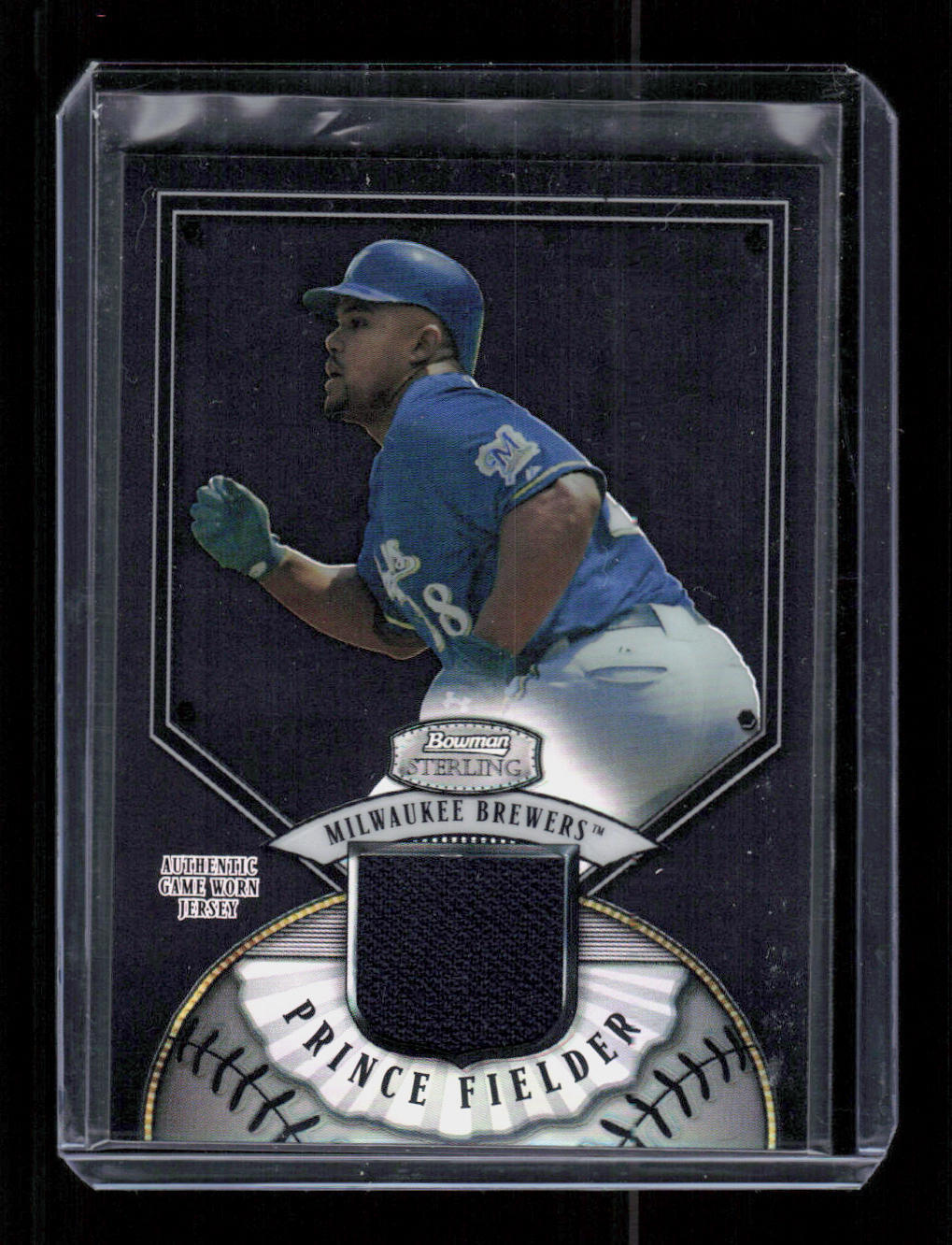 2007 Bowman Sterling #BS-PF Prince Fielder Black Jersey #'d 01/25 | eBay