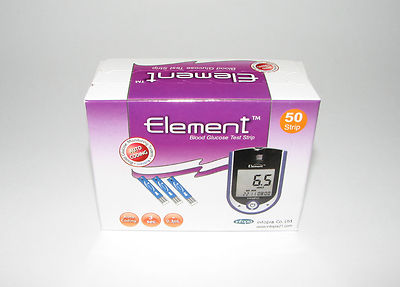 Element Blood Glucose Test Strips (50 Test Strips) | eBay
