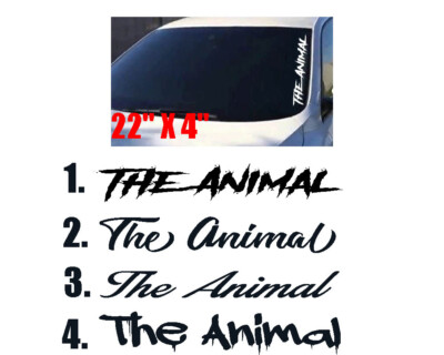 THE ANIMAL Vinyl 22" Decal Sticker Windshield Car Diesel Truck Boost ...