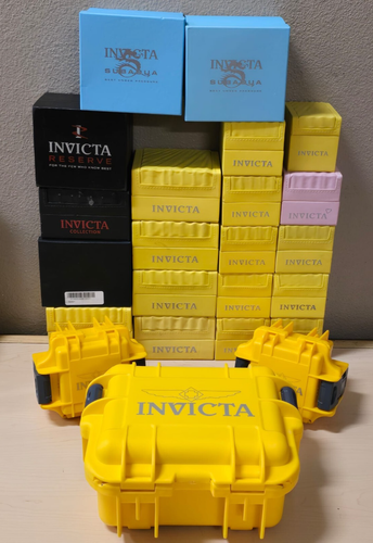 23 x Mixed Invicta Watch Boxes Empty Boxes Watch Storage | eBay