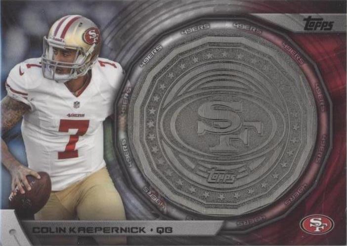 2014 Topps - Nfl Kickoff Coin Card Colin Kaepernick #NFLKC-CK for sale ...