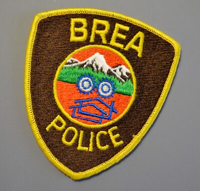 Brea California Police Older Style Patch ++ Mint Orange County CA | eBay