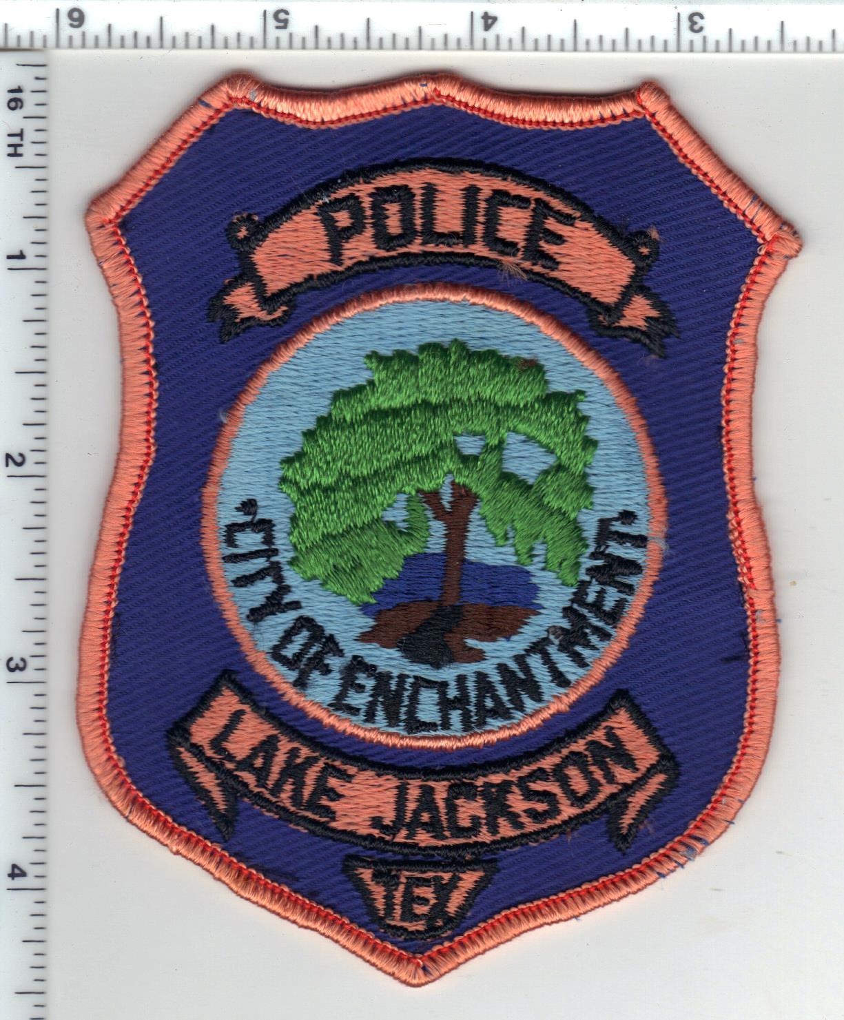 Lake Jackson Police (Texas) Uniform Take-Off Shoulder Patch from the ...