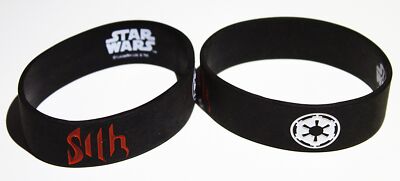 Star Wars Sith Name and Imperial Cog Logo Rubber Wrist Sport Band NEW ...
