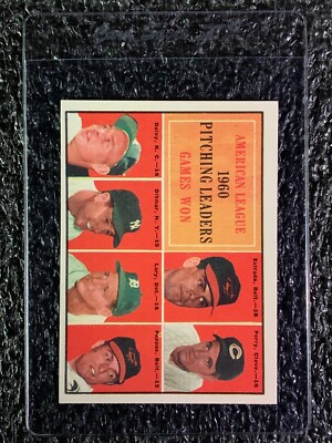1961 Topps Baseball #48 AL Pitching Leaders EX/MT | eBay
