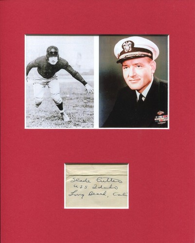 Slade Cutter Navy Legend College Football HOF Signed Autograph Photo ...