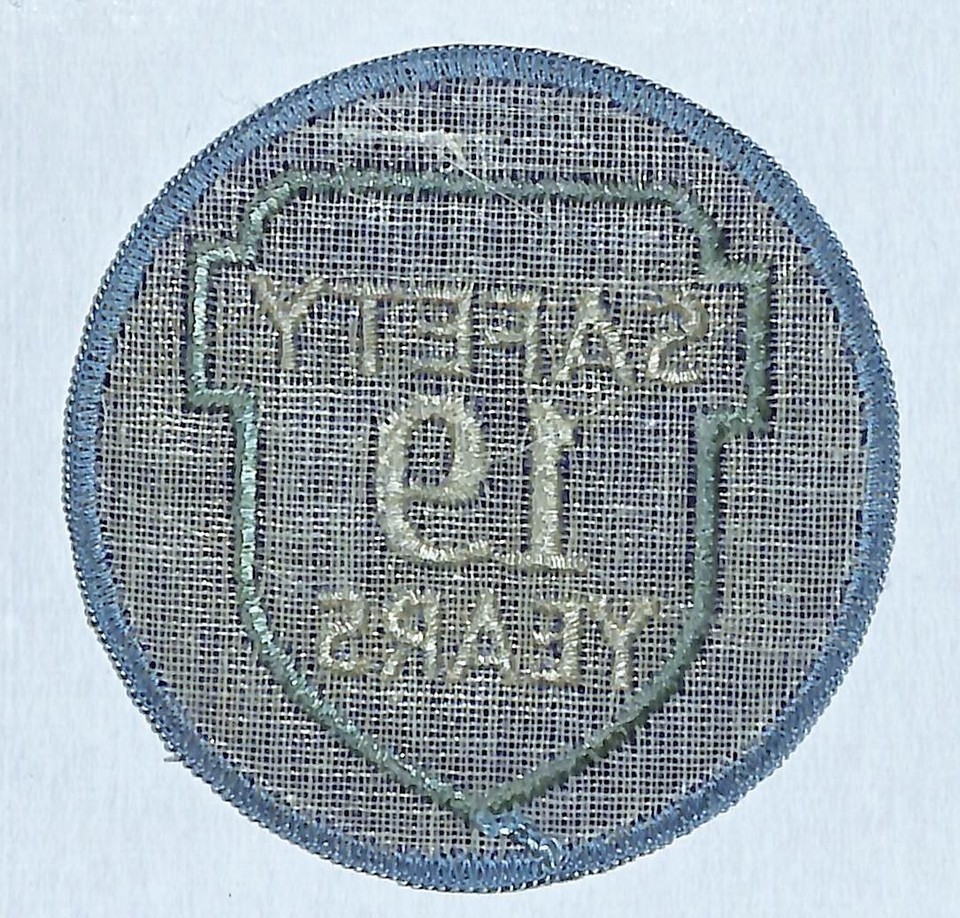 Greyhound Bus Driver Safety "Safety 19 Years" Embroidered Patch 3" dia ...