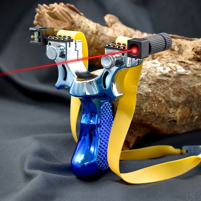 Hunting Professional Catapult Laser Slingshot With Rubber Aim Point ...