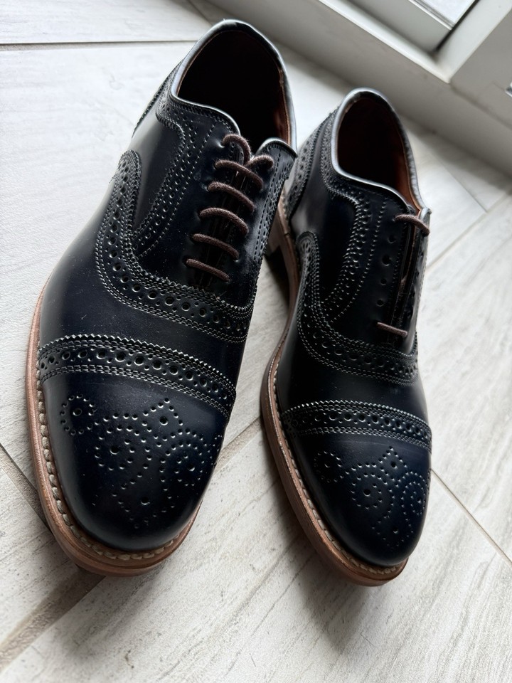 Allen Edmonds Strand Shell Cordovan NAVY 9E | eBay