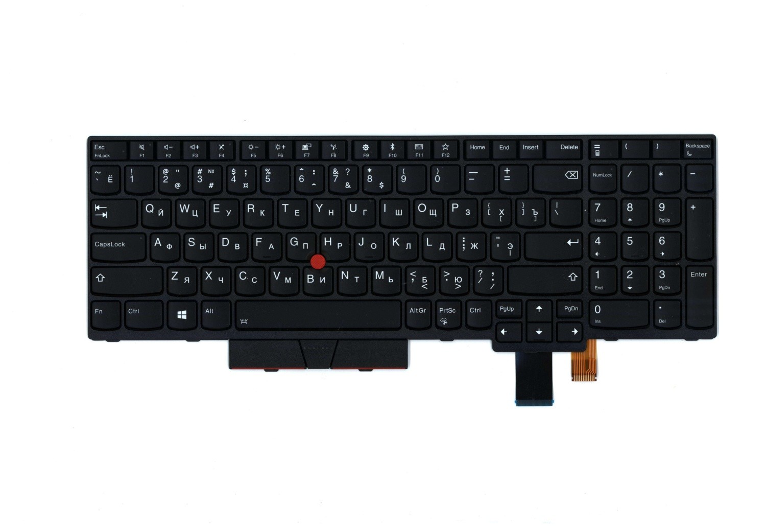 Original 01HX241 Lenovo Thinkpad Keyboard Russian T580, P52s | eBay