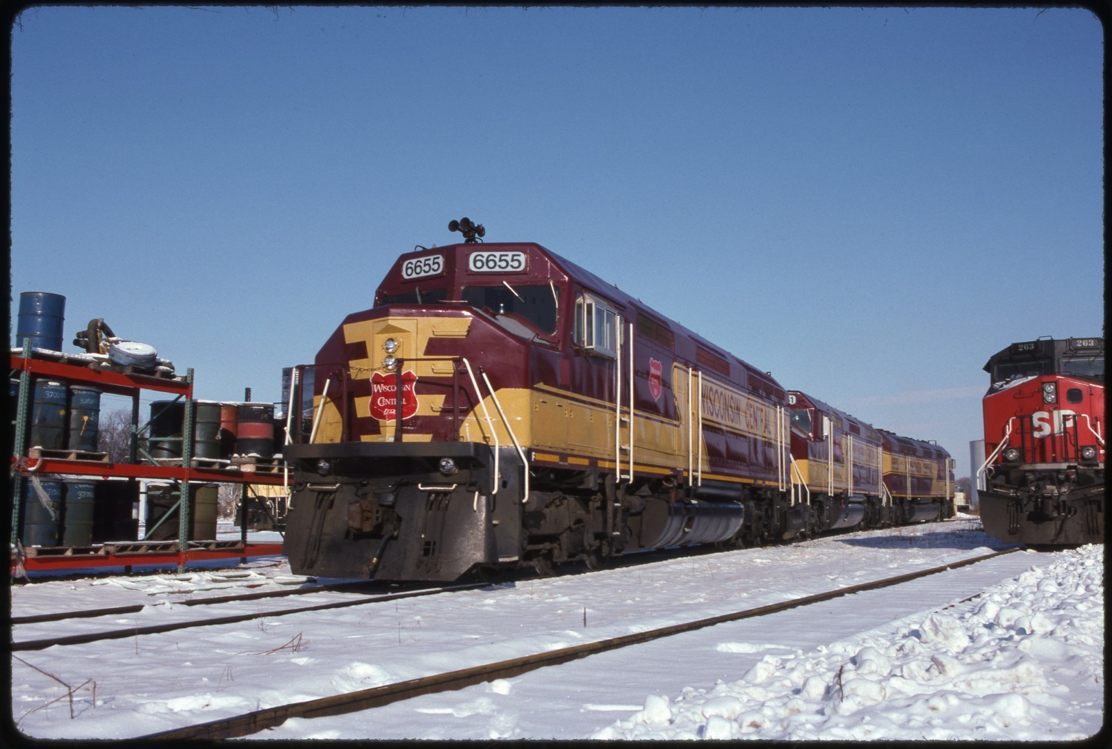 WC Wisconsin Central F45 #6655 - ORIGINAL color slide | eBay