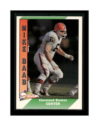 1991 Pacific Football Card Mike Baab #76 Cleveland Browns | eBay