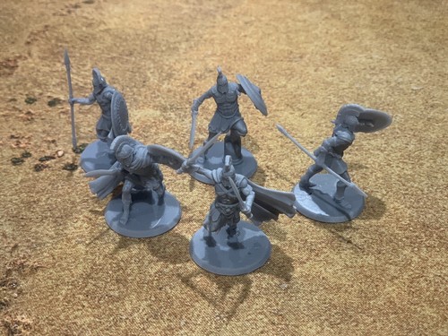 5x 28mm resin Greek hero’s highly detailed Re RPG /tabletop games ...