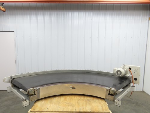 Transnorm TS1500/100 24" Belt Conveyor 90° RH Curve 275 FPM 460V Chain ...