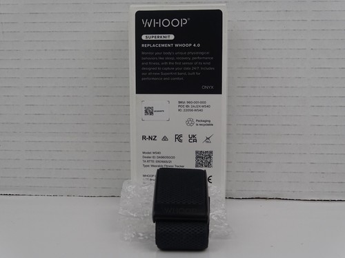Whoop 4.0 Fitness Tracker And Super Knit Replacement Band WS40 960-001 ...